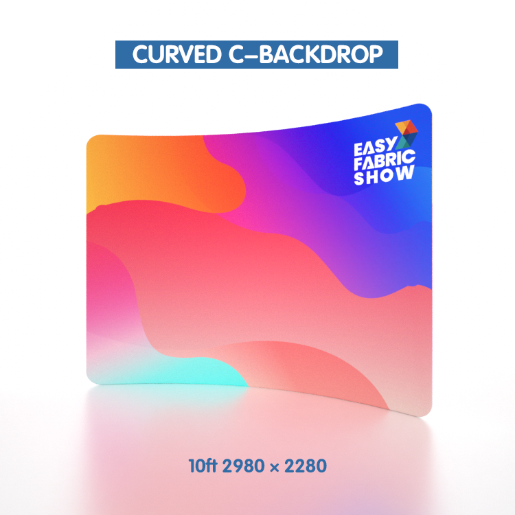 Curved Backdrop & Backdrop Stand – Easy Fabric Display